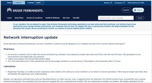 Kaiser Permanente Recovers from Widespread Network Outage That ...