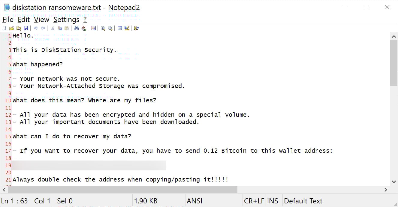 Diskstation Ransomware Gang Dismantled After Years of Targeting NAS ...