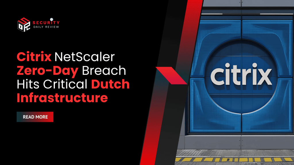Citrix Netscaler Zero Day Breach Hits Critical Dutch Infrastructure Cybersecurity