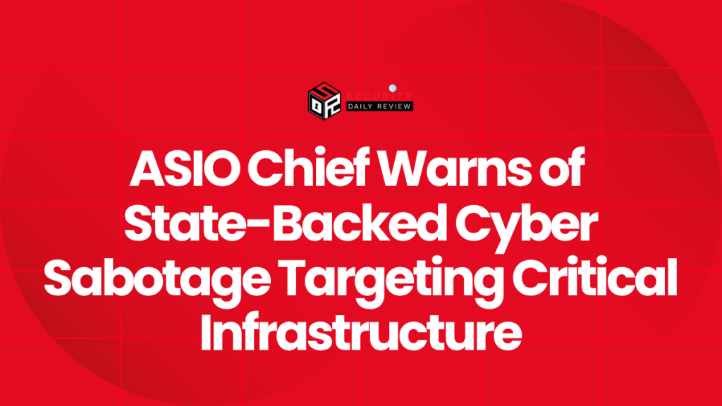 ASIO Chief Warns of State-Backed Cyber Sabotage Targeting Critical ...
