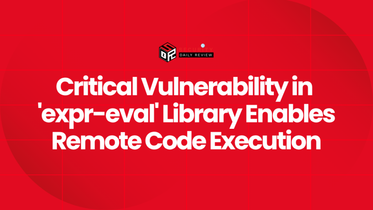 Critical Vulnerability in 'expr-eval' Library Enables Remote Code Execution - Application Security